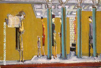 Subway 1937 by Mark Rothko (Inspired By) | Oil Painting Reproduction