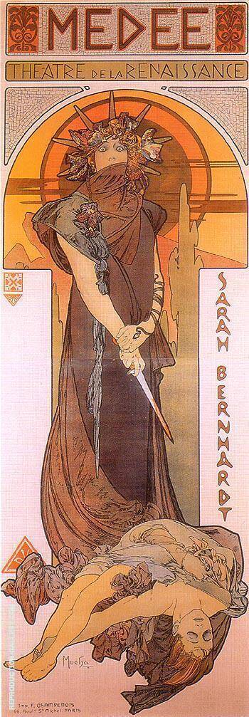 Medee 1896 by Alphonse Mucha | Oil Painting Reproduction