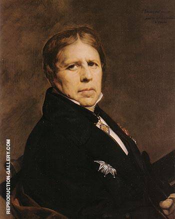 Self Portrait by Jean Auguste Dominique Ingres | Oil Painting Reproduction