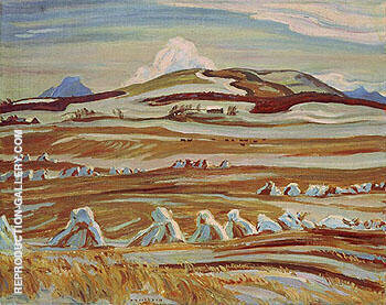 October Twin Butte Alberta 1951 by A Y Jackson | Oil Painting Reproduction