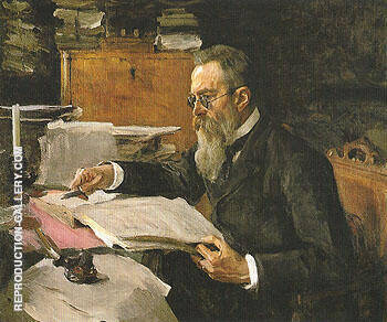 Portrait of Nikolai Andreyevich Rimsky Korsakov 1898 | Oil Painting ...
