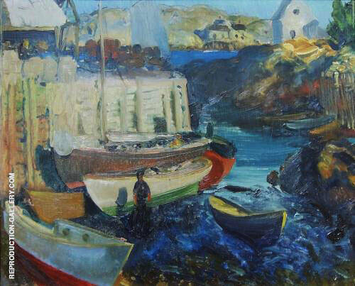 Matinicus Harbor Late Afternoon 1916 | Oil Painting Reproduction