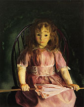 Jean in a Pink Dress 1921 by George Bellows | Oil Painting Reproduction