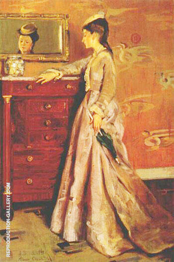 The Green Parasol 1906 by Alson Skinner Clark | Oil Painting Reproduction