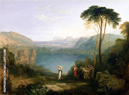 Lake Avernus Aeneas and the Cumaean Sibyl c1814 | Oil Painting Reproduction