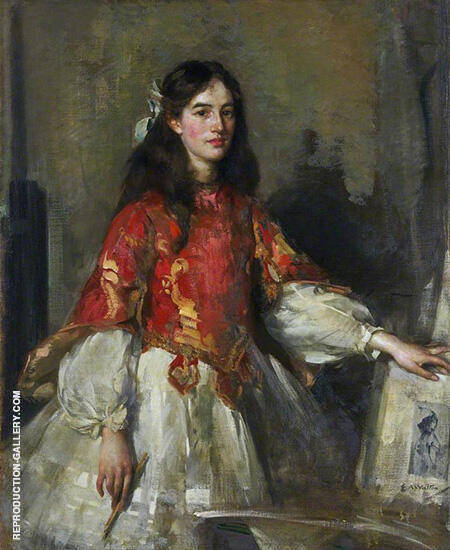 The Portfolio 1905 by Arthur Walton | Oil Painting Reproduction