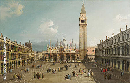 Piazza San Marco with the Basilica 1730 | Oil Painting Reproduction