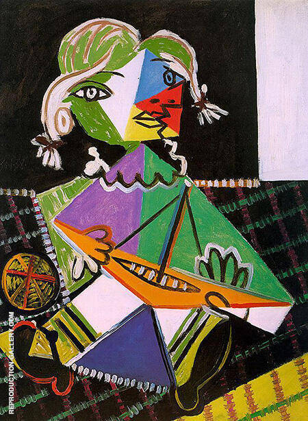 Girl with a Boat 1938 by Pablo Picasso | Oil Painting Reproduction