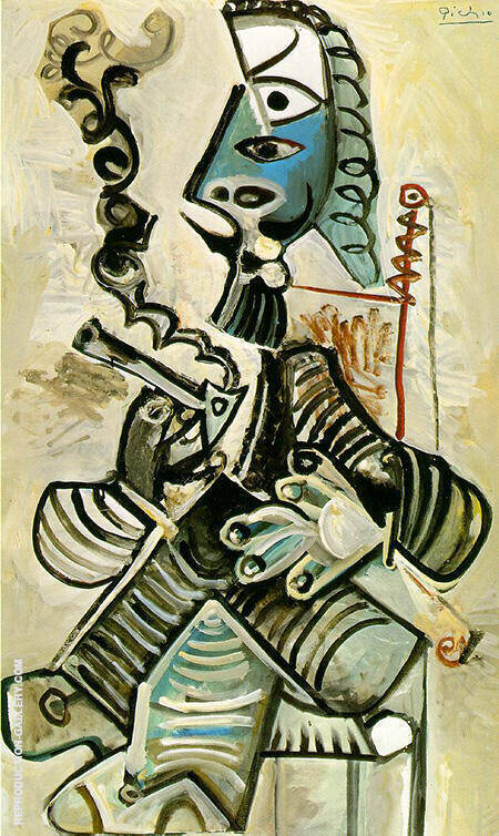 The Smoker 1968 by Pablo Picasso | Oil Painting Reproduction