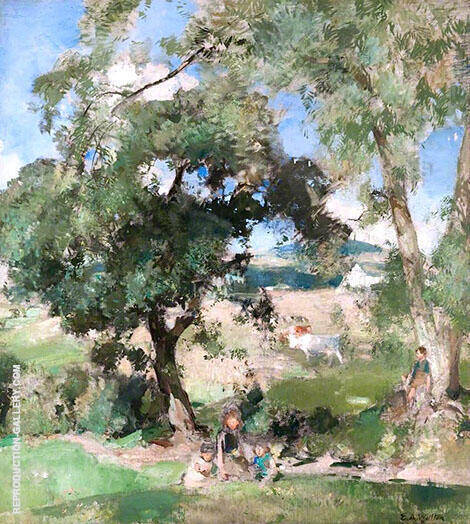 The Oak and the Ash by Edward Arthur Walton | Oil Painting Reproduction