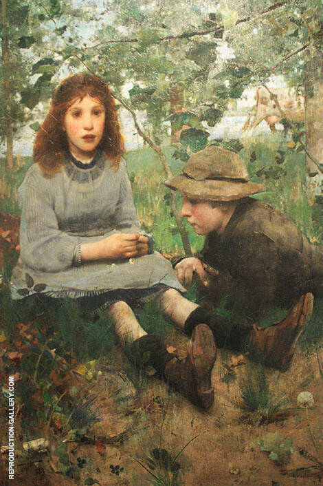 A Daydream by Edward Arthur Walton | Oil Painting Reproduction