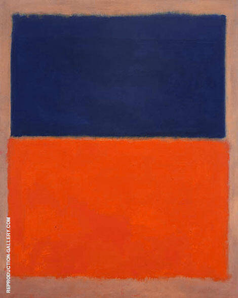 Mark Rothko Blue Orange Red Mark Rothko Brown Orange Blue On Maroon