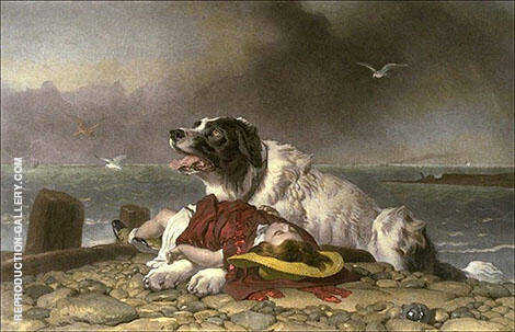 Saved 1856 by Edwin Henry Landseer | Oil Painting Reproduction