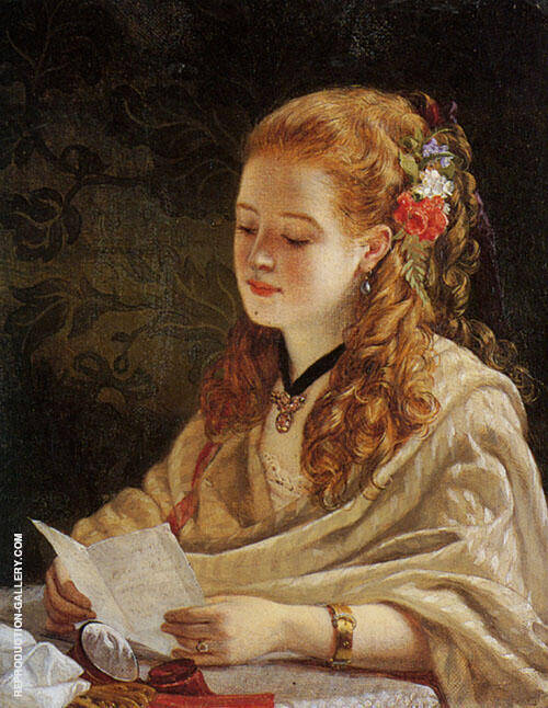 The Letter by Thomas Benjamin Kennington | Oil Painting Reproduction