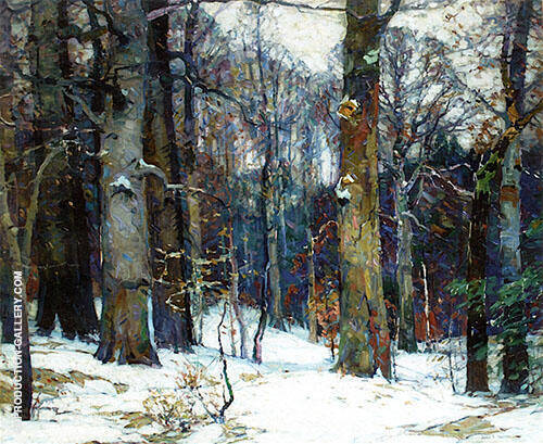 Forest Silence by John F Carlson | Oil Painting Reproduction