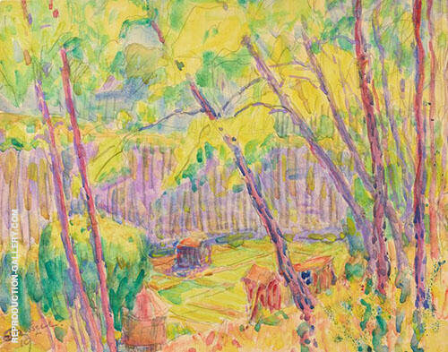View Through Trees 1919 by John Peter Russell | Oil Painting Reproduction