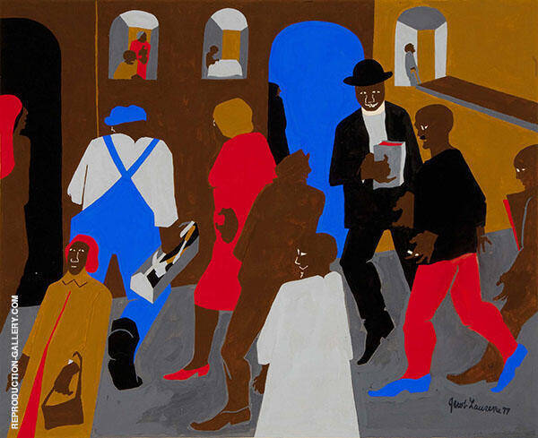 Windows 1977 by Jacob Lawrence | Oil Painting Reproduction
