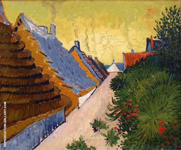 Street in Saintes Marie de la Mer 1888 | Oil Painting Reproduction