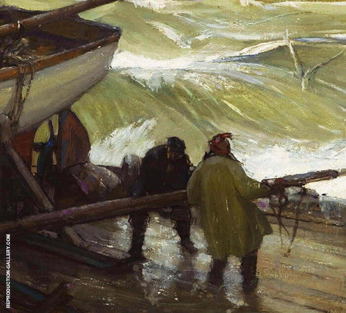 Preparing for The Storm by Richard Emil Miller | Oil Painting Reproduction