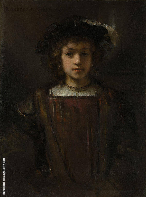 Style of Rembrandt, Rembrandt's Son Titus Painting By Rembrandt Van Rijn