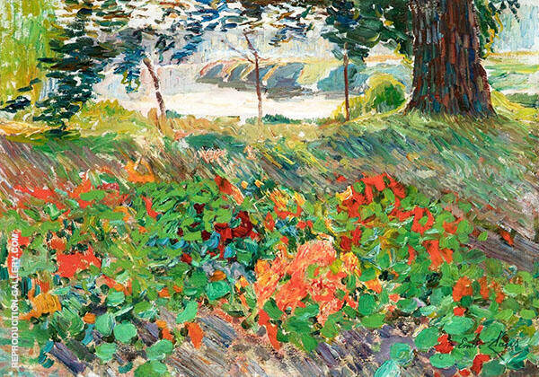 Capucine Flowers 1901 by Emile Claus | Oil Painting Reproduction