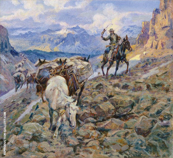 Charles M Russell Oil Painting Reproductions - Reproduction Gallery