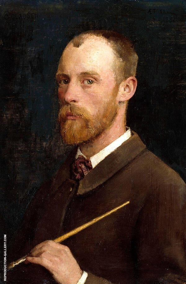 Self Portrait of Sir George Clausen 1882 | Oil Painting Reproduction