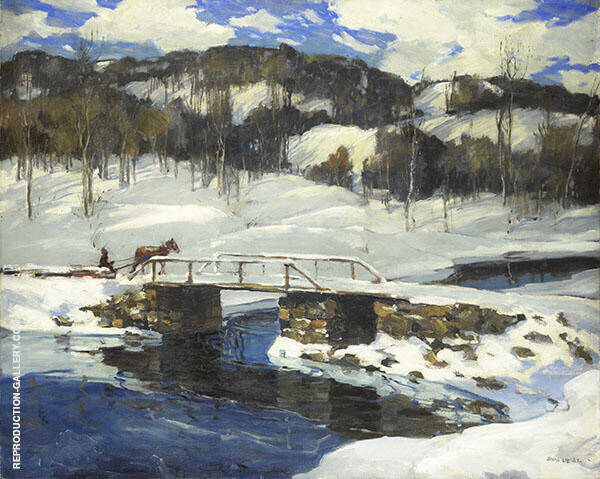 Logging Road by Jonas Lie | Oil Painting Reproduction