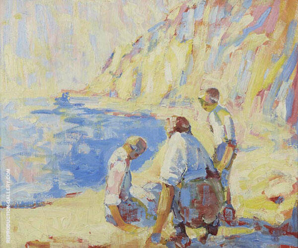 Clamming by Selden Connor Gile | Oil Painting Reproduction
