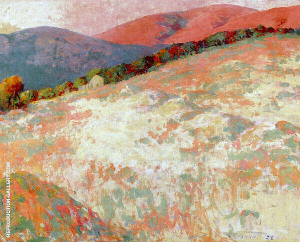 Hay Field Sunset 1928 by Selden Connor Gile | Oil Painting Reproduction
