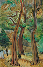 Arbutus Trees by Emily Carr | Oil Painting Reproduction