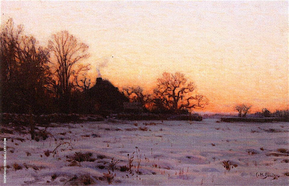 Twilight Mid Winter by Charles Harold Davis | Oil Painting Reproduction