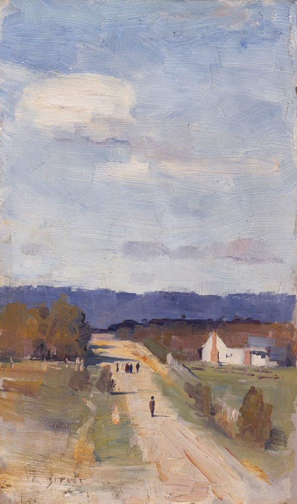 A Road to The Ranges 1889 by Arthur Streeton | Oil Painting Reproduction