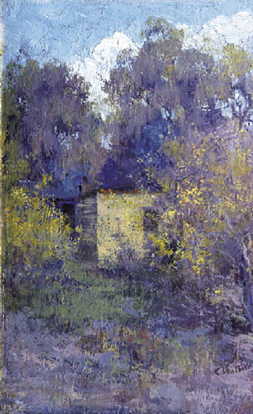Landscape with Cottage 1900 by Clara Southern | Oil Painting Reproduction