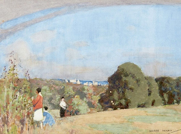 Gathering Berries by George Henry | Oil Painting Reproduction