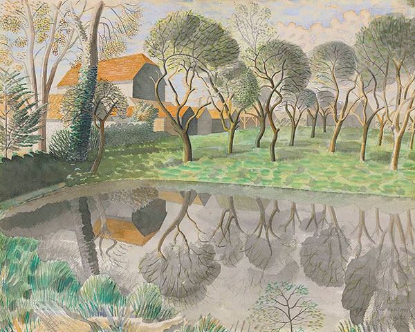 New Pond 1932 by Eric Ravilious | Oil Painting Reproduction