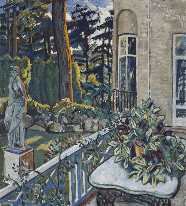 Terrace Garden 1931 by Frederic Clay Bartlett | Oil Painting Reproduction