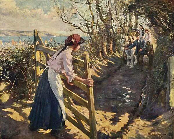 February Sunshine by Stanhope Forbes | Oil Painting Reproduction