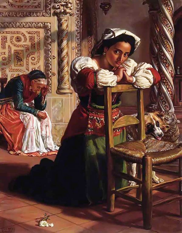 Past and Present by William Holman Hunt | Oil Painting Reproduction