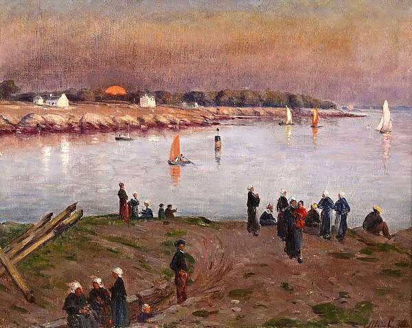 Entrance to the Port of Concarneau | Oil Painting Reproduction