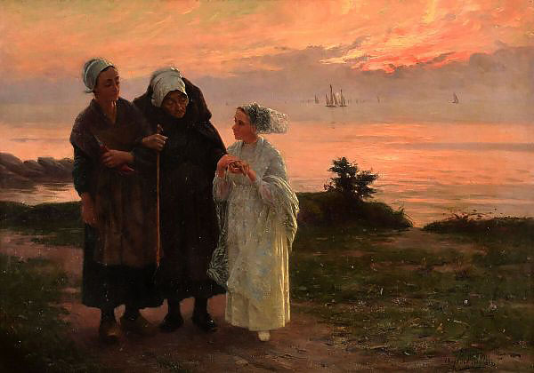 The Communicant by Alfred Guillou | Oil Painting Reproduction