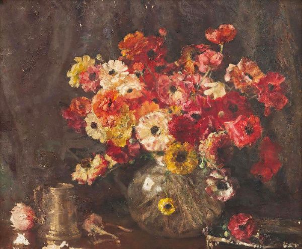 Still Life Ranunculus | Oil Painting Reproduction