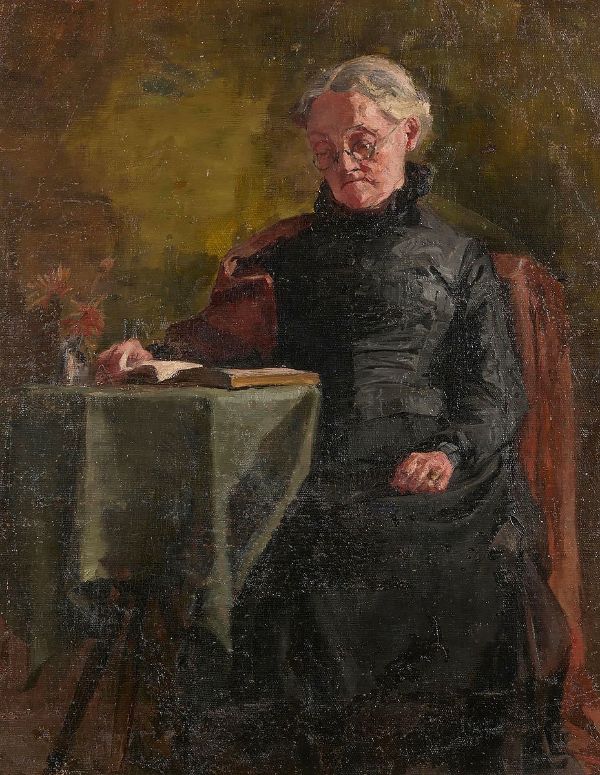 The Reader by Alice Marian Ellen Bale | Oil Painting Reproduction