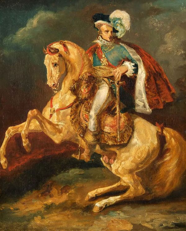 Equestrian Portrait of Geronimo Bonaparte | Oil Painting Reproduction