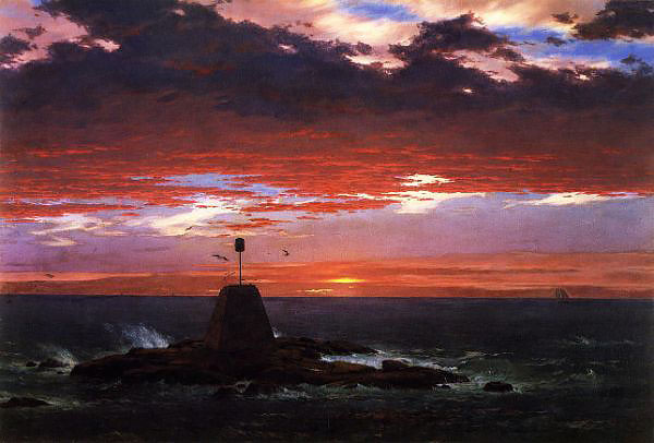 Beacon off Mount Desert Island 1851 | Oil Painting Reproduction