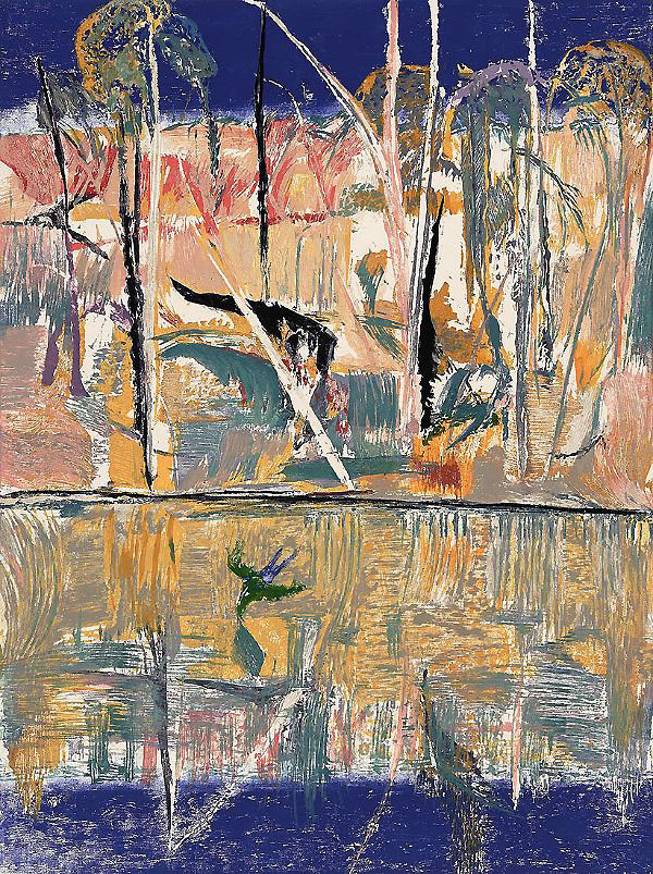 Green Parrot Over Shoalhaven | Oil Painting Reproduction