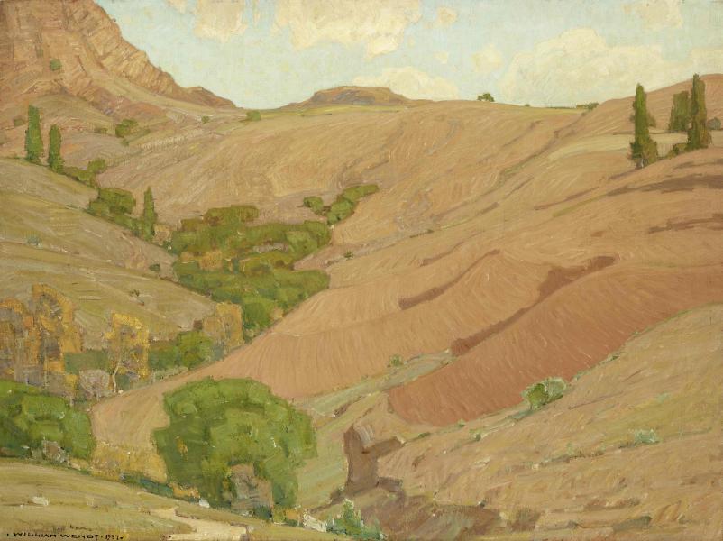 A California Landscape by William Wendt | Oil Painting Reproduction