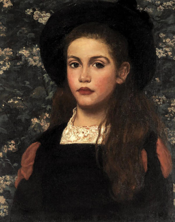 Portrait of a Girl by Marie Spartali Stillman | Oil Painting Reproduction