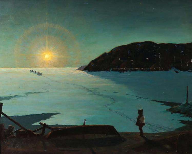 Silently Ada Watched by John William Allison | Oil Painting Reproduction