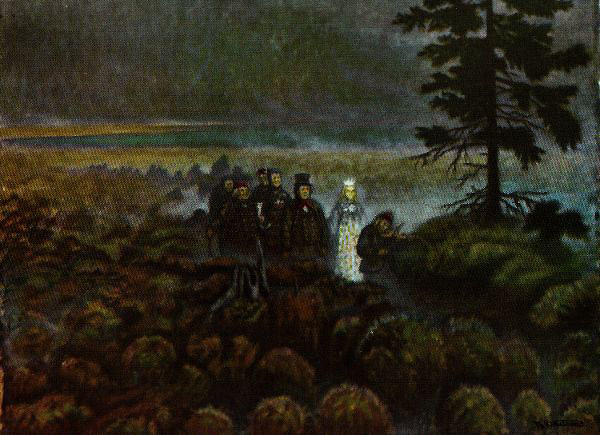 Sweetheart Wedding by Theodor Kittelsen | Oil Painting Reproduction